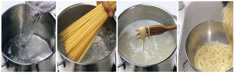 Cocinar pasta correctamente - el queso adecuado - salsa de tomate básica